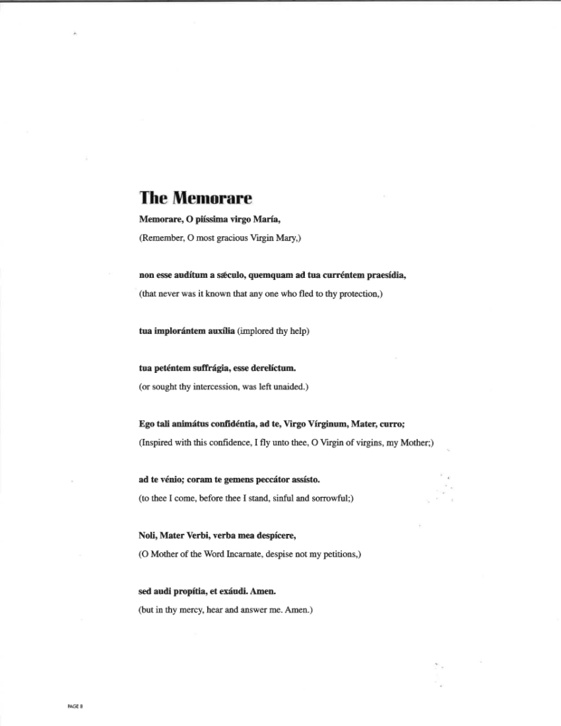 The Memorare - The 5 Truths